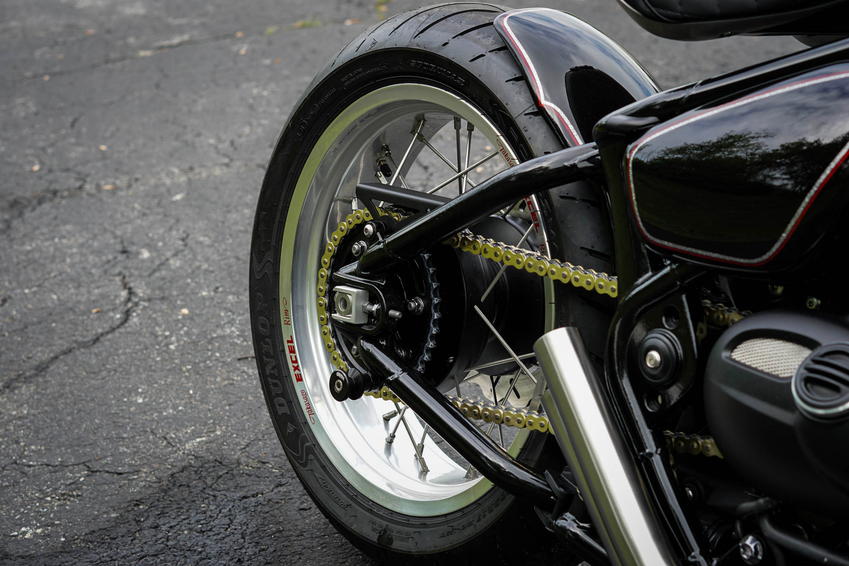 Triumph Bobber Custom Excel Wide Wheel - Spoke and Rim Kits - Brogue M ...