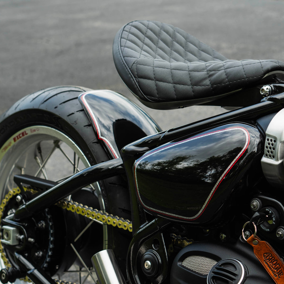 Triumph Bobber Custom Excel Wide Wheel - Spoke and Rim Kits - Brogue M ...