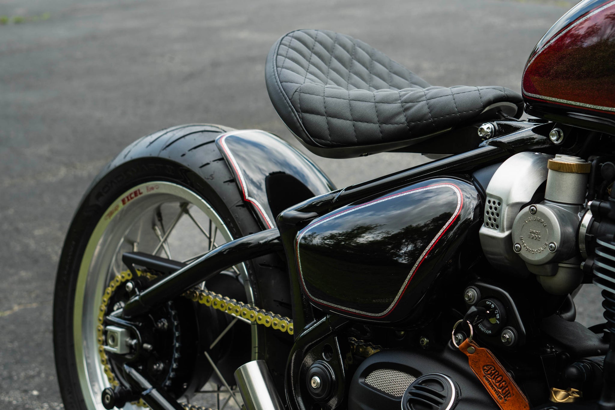 Triumph Bobber Custom Excel Wide Wheel - Spoke and Rim Kits - Brogue M ...