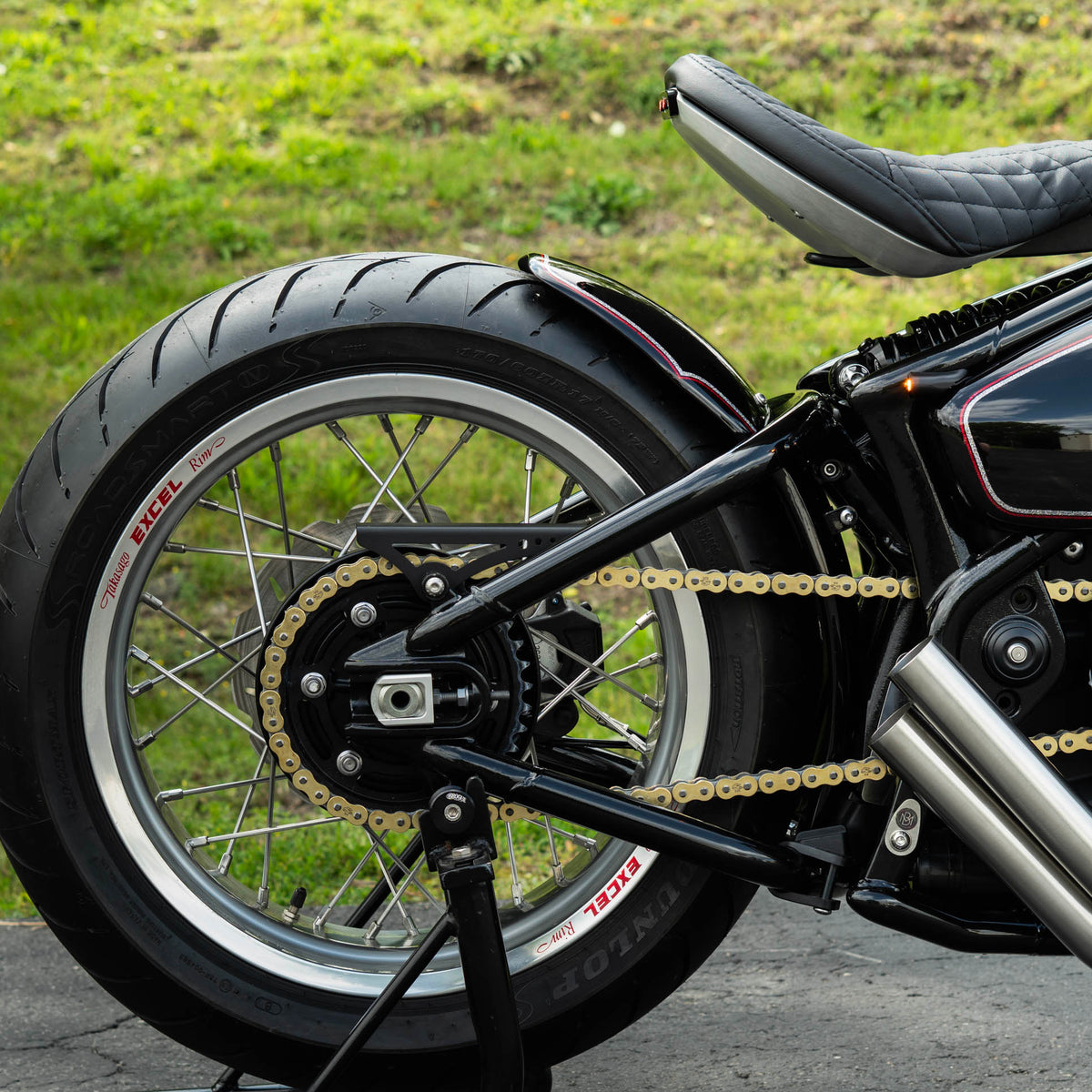 Triumph Bobber Custom Excel Wide Wheel - Spoke and Rim Kits - Brogue M ...