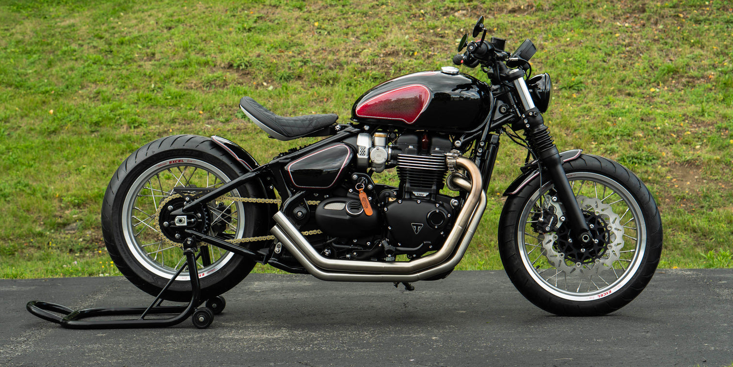 Triumph Bobber Custom Excel Wide Wheel - Spoke and Rim Kits - Brogue M ...