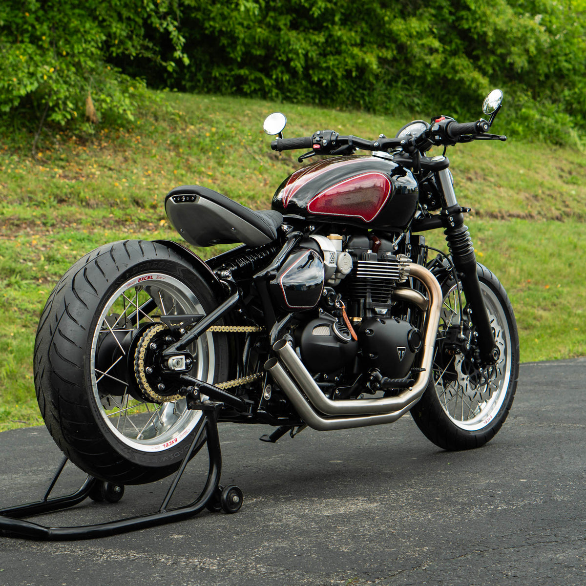 Triumph Bobber Custom Excel Wide Wheel - Spoke and Rim Kits - Brogue M ...