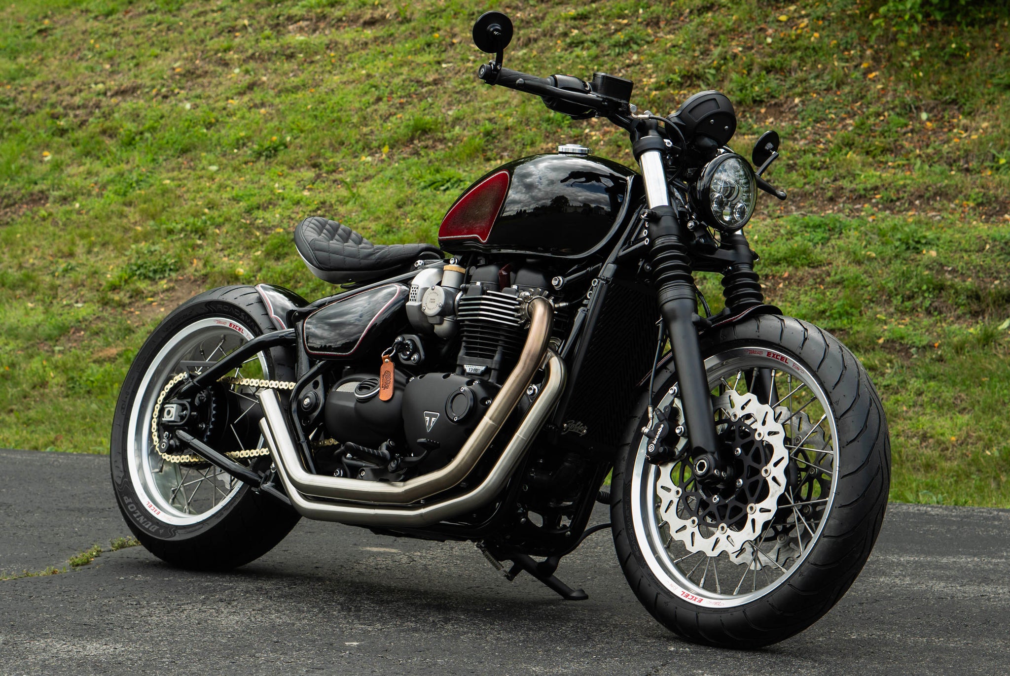 Triumph Bobber Custom Excel Wide Wheel - Spoke and Rim Kits - Brogue M ...