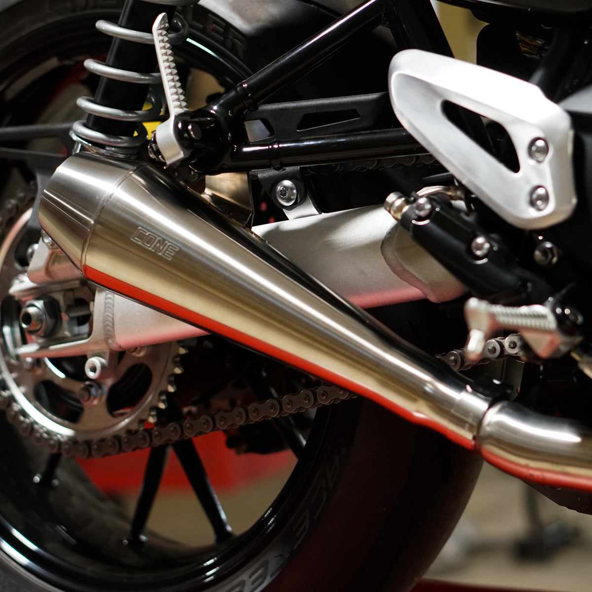 Cone Engineering Shorty Performer Slip-On Muffler Kit - 2016+ Triumph ...
