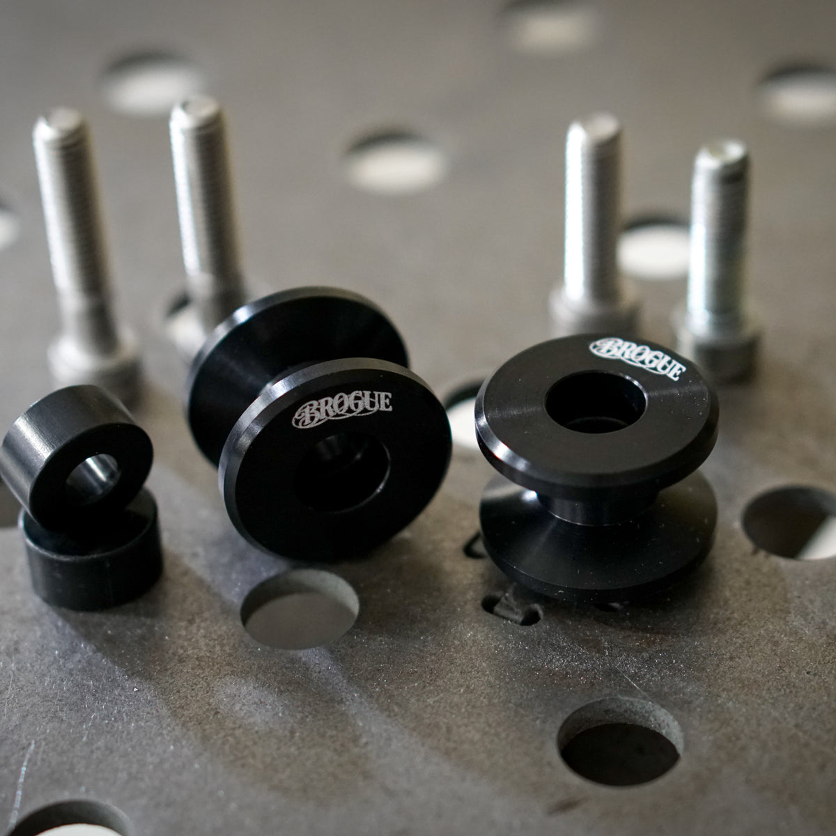 Swingarm Paddock Stand Bobbin Spools - M8 Thread - Brogue Moto - Unive ...