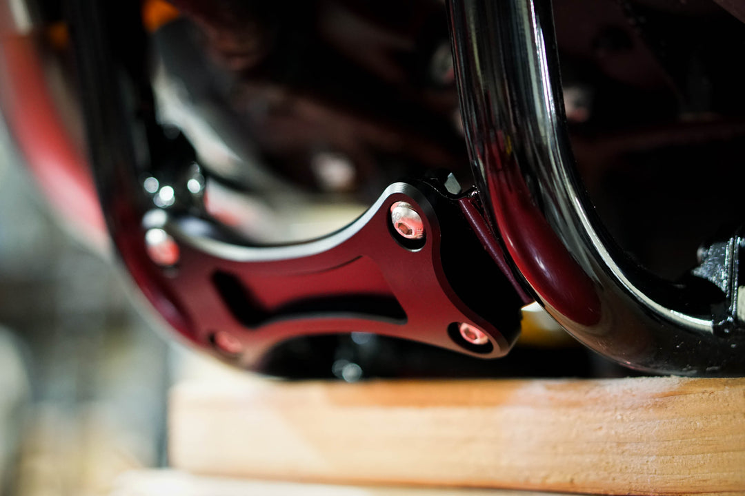 Triumph Bobber Machined Frame Cradle Brace Stiffener - Brogue Moto ...