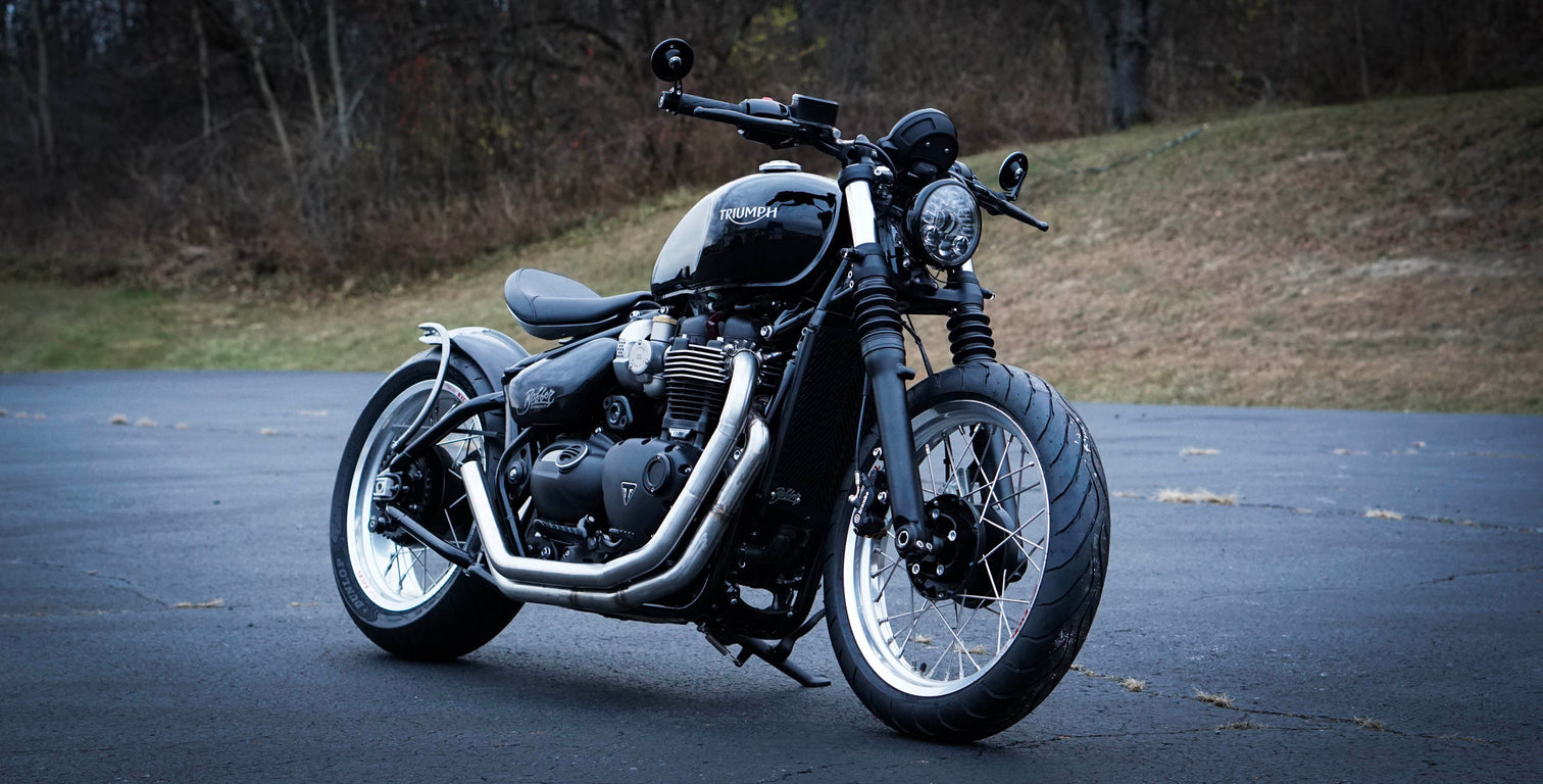Triumph Bobber Custom Excel Wide Wheel - Spoke and Rim Kits - Brogue M ...