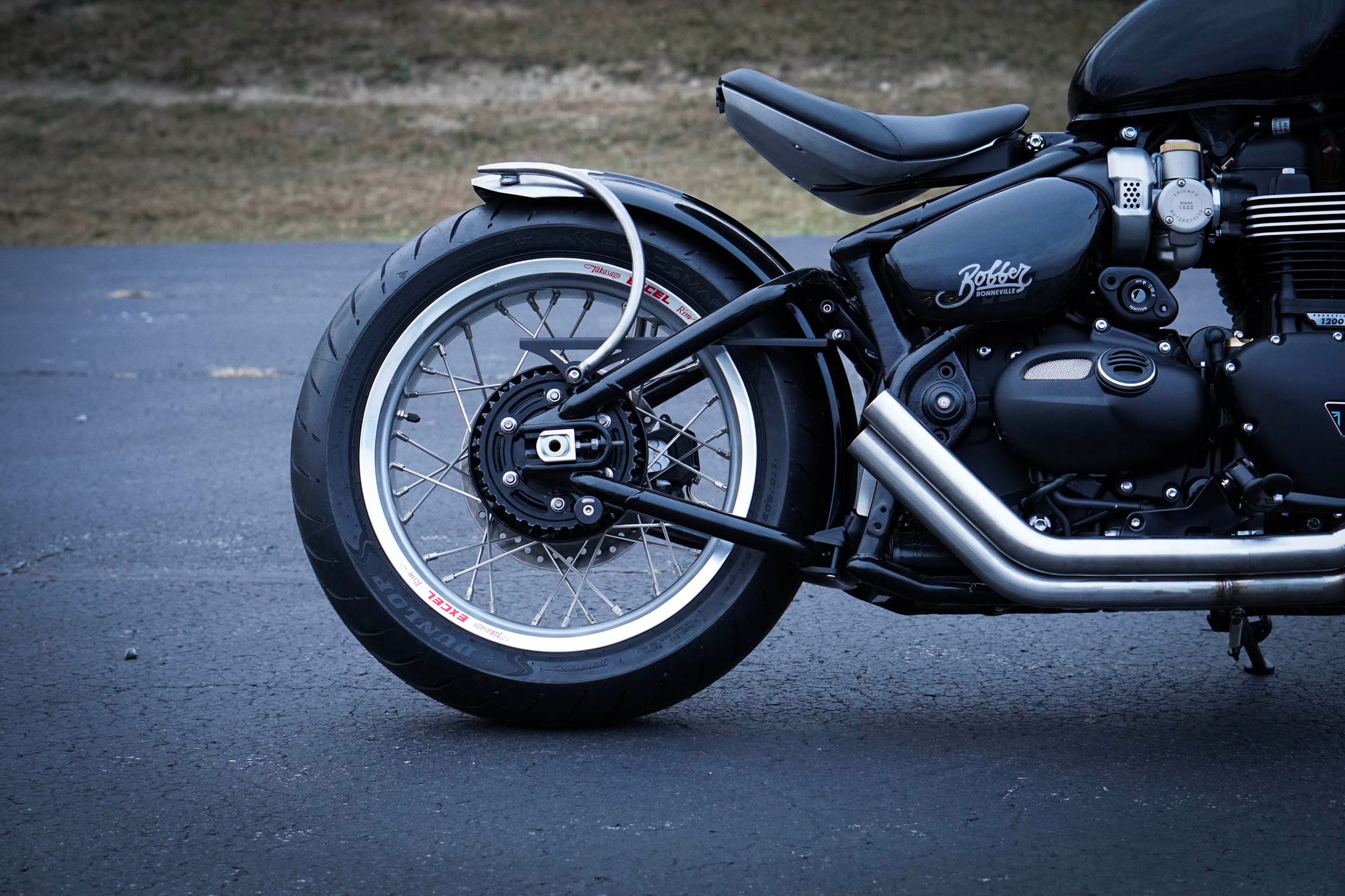 Triumph Bobber Custom Excel Wide Wheel - Spoke and Rim Kits - Brogue M ...