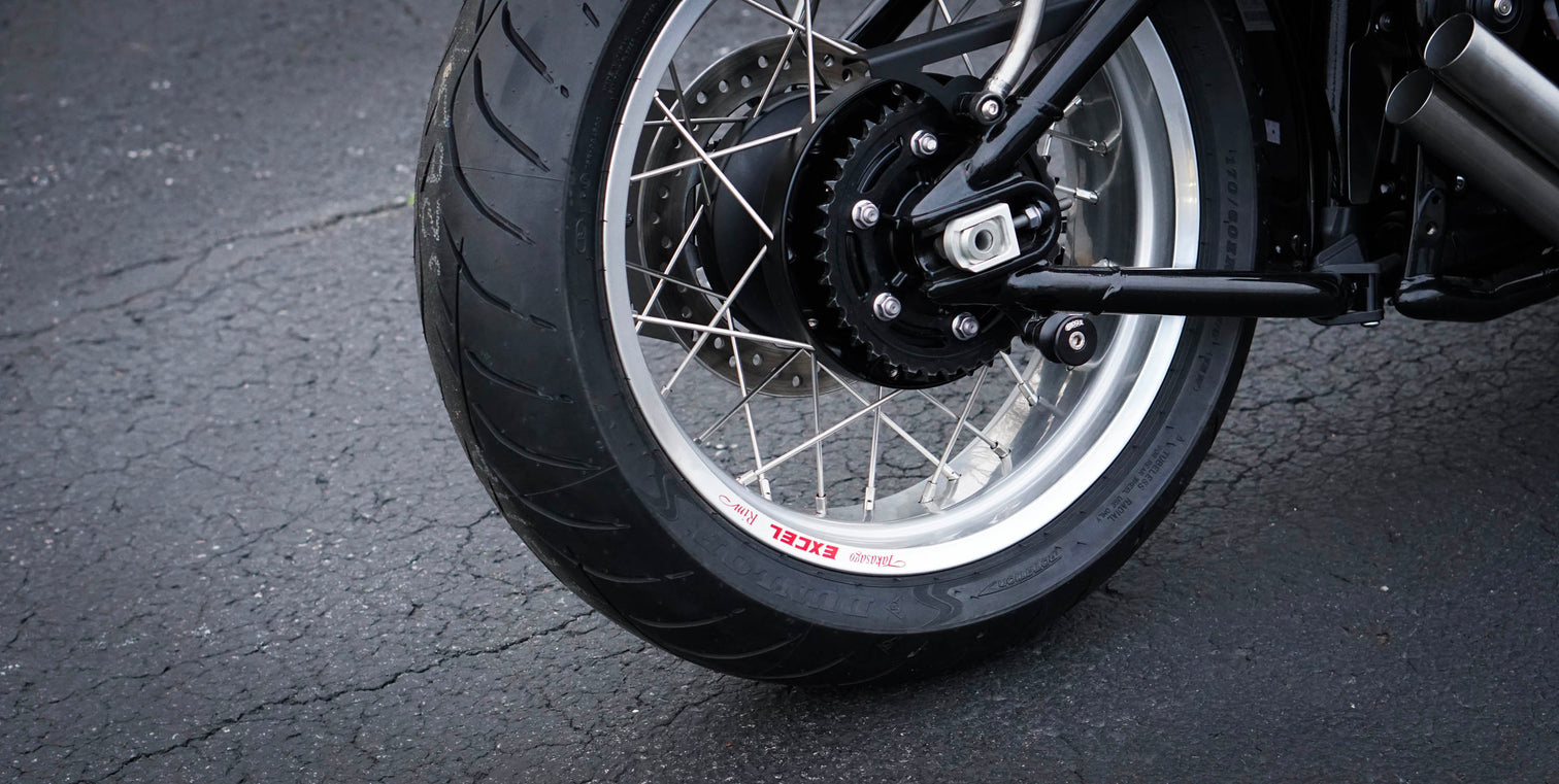 Triumph Bobber Custom Excel Wide Wheel - Spoke and Rim Kits - Brogue M ...