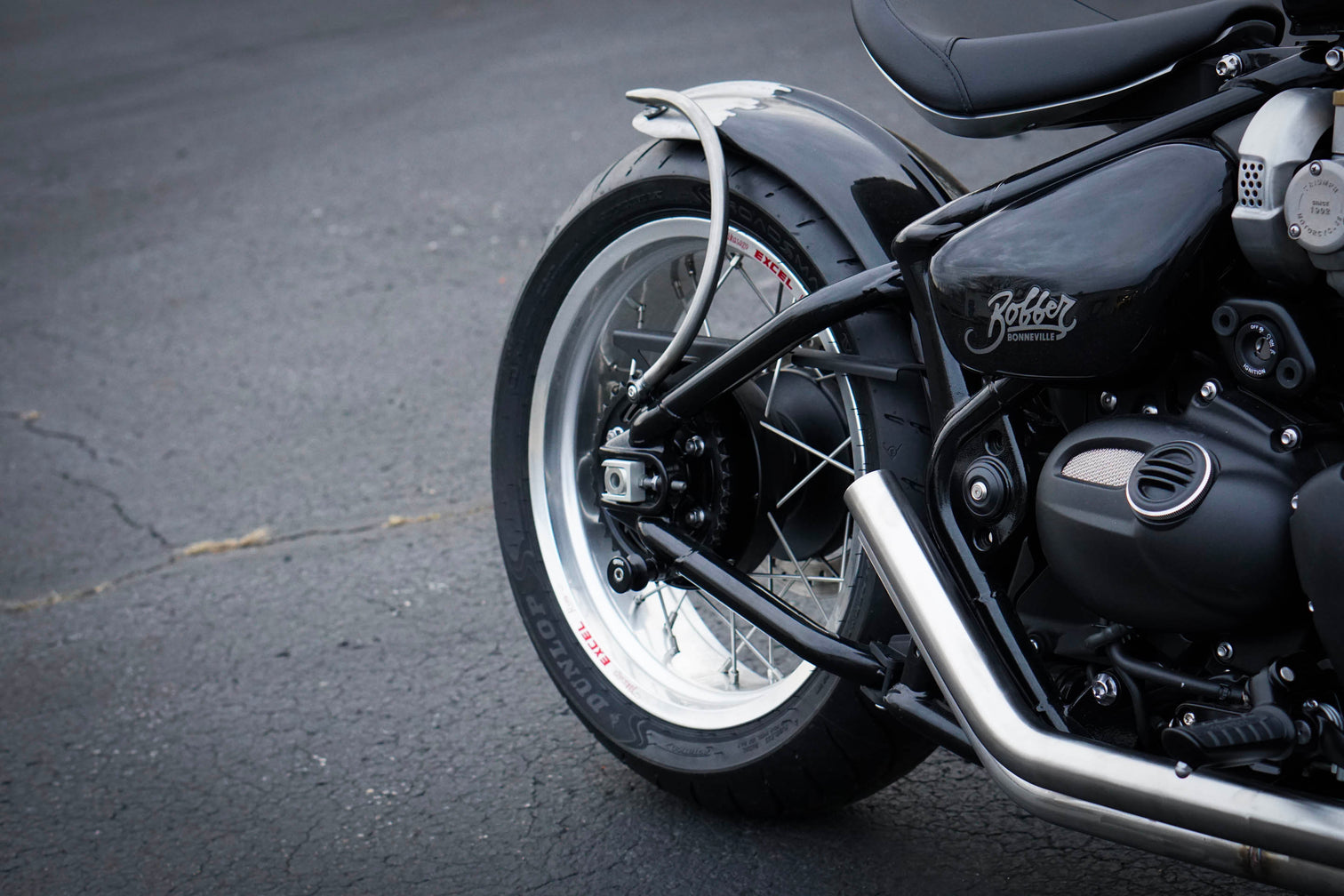 Triumph Bobber Custom Excel Wide Wheel - Spoke and Rim Kits - Brogue M ...