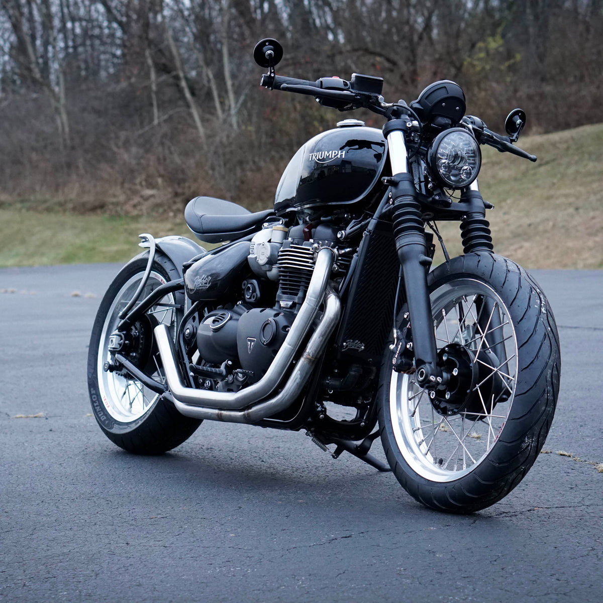 Triumph Bobber Custom Excel Wide Wheel - Spoke and Rim Kits - Brogue M ...