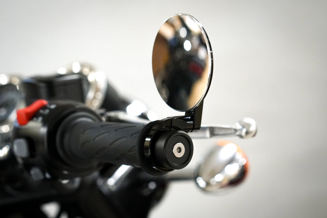 Triumph Bar End Finishers & Mirror Kits - Slim-Line - 1” Handlebar Tri ...