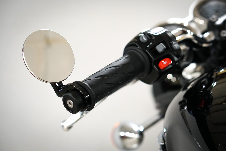 Triumph Bar End Finishers & Mirror Kits - Slim-Line - 1” Handlebar Tri ...