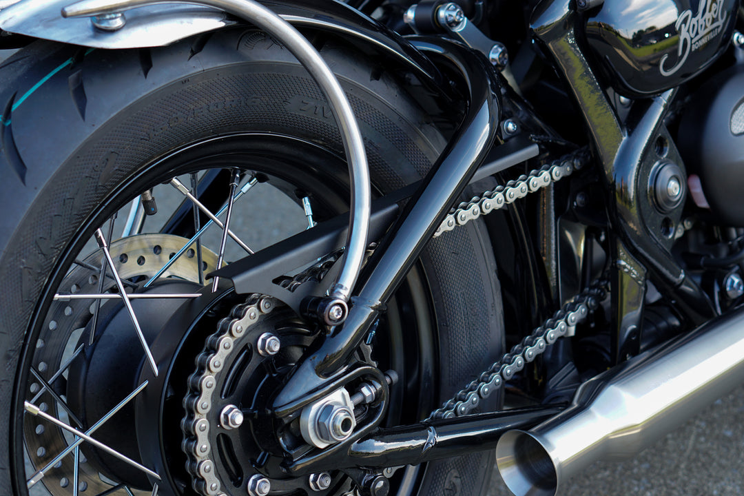 Triumph Bobber Chain Guard - 2017+ - Brogue Moto – Brogue Motorcycles