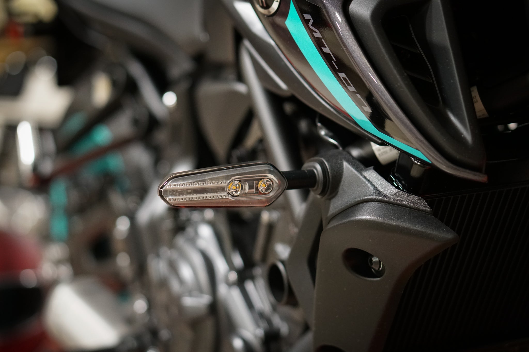 Yamaha MT-07 (FZ-07) Front Machined Turn Signal Plate Adapter Kits 201 ...