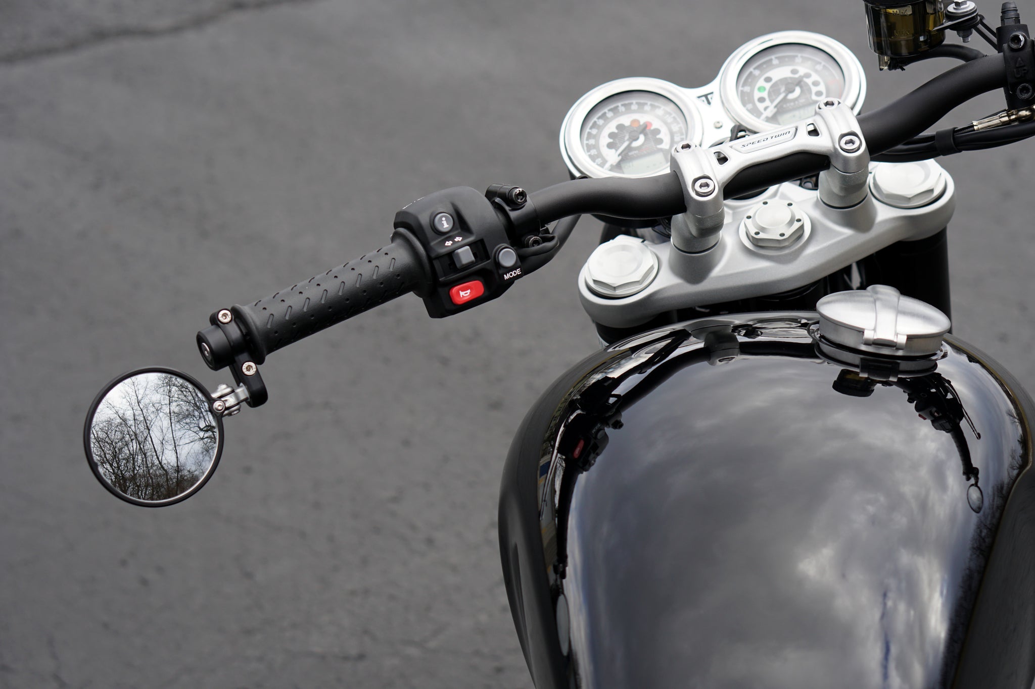 Triumph Bar End Finishers & Mirror Kits - 7/8” Handlebar Triumph Model ...