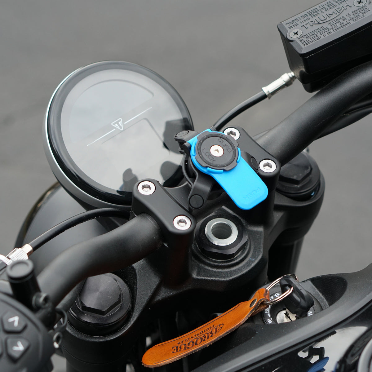 Triumph Trident 660 & 800 - Quad Lock Handlebar Top Clamp Mount ...